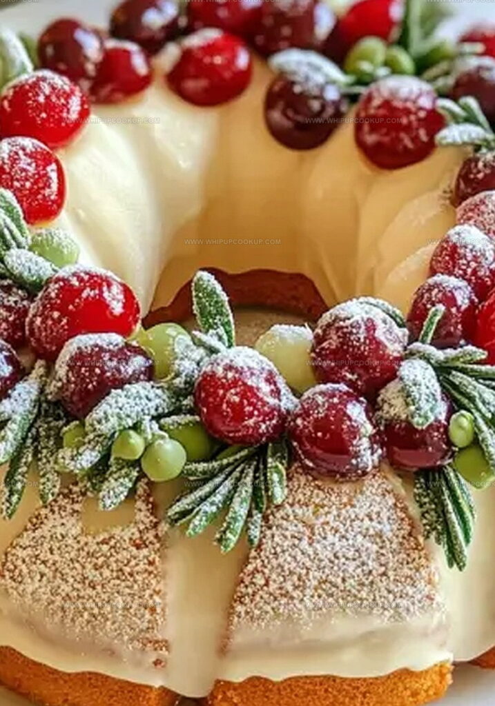 Dazzling Christmas Wreath Cake Recipe: A Festive Holiday Showstopper ...