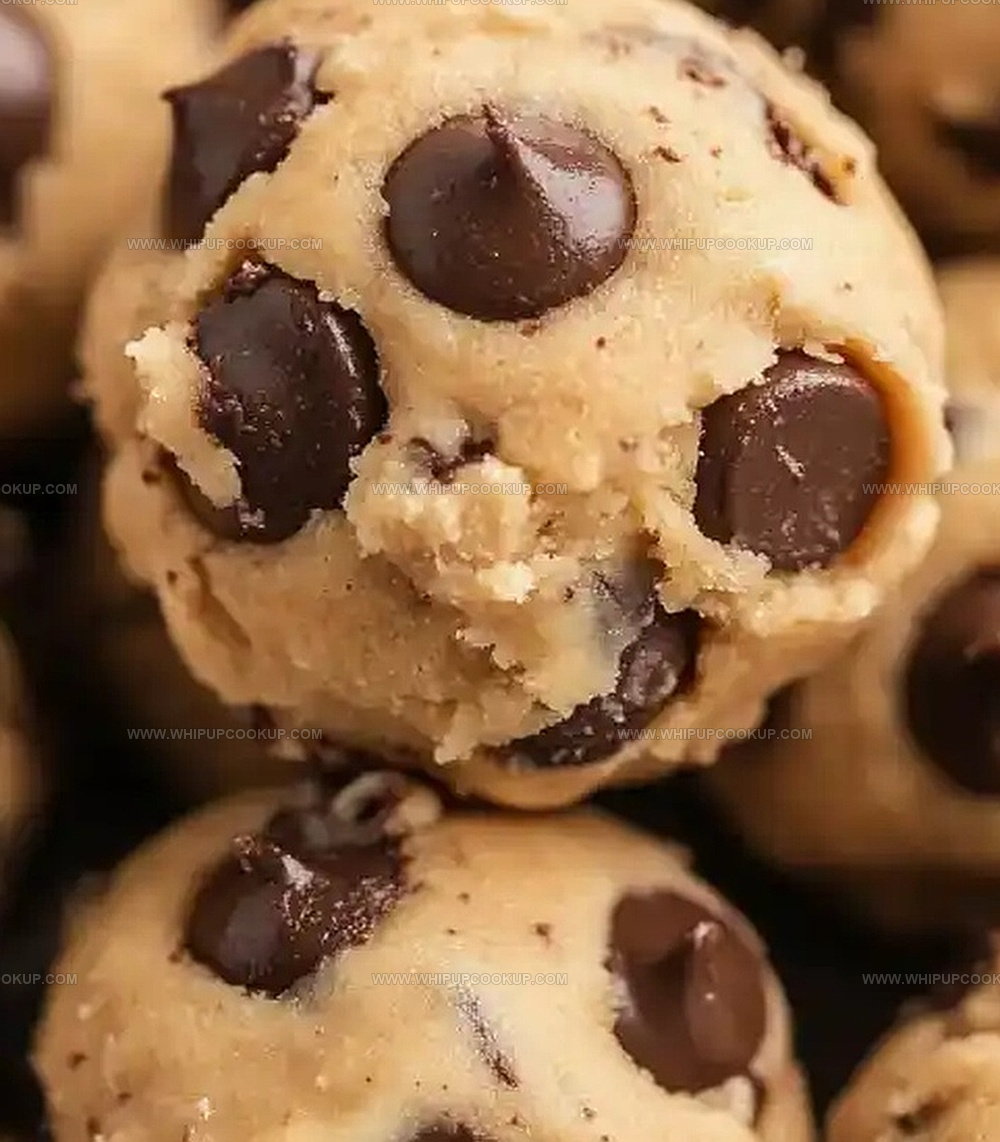 Easy No-Bake Chocolate Chip Cookie Dough Balls Recipe - Whip Up Cook Up