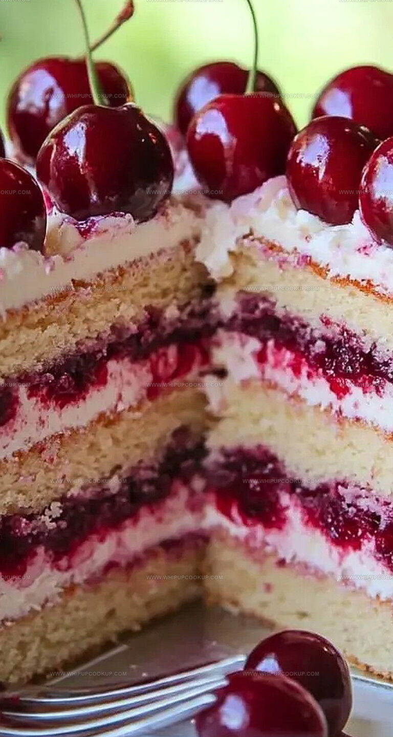 Dreamy Cherry Layer Cake Recipe with Luscious Cream Cheese Frosting ...