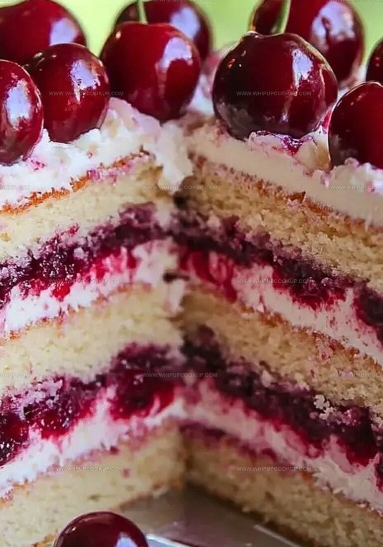 Dreamy Cherry Layer Cake Recipe with Luscious Cream Cheese Frosting ...