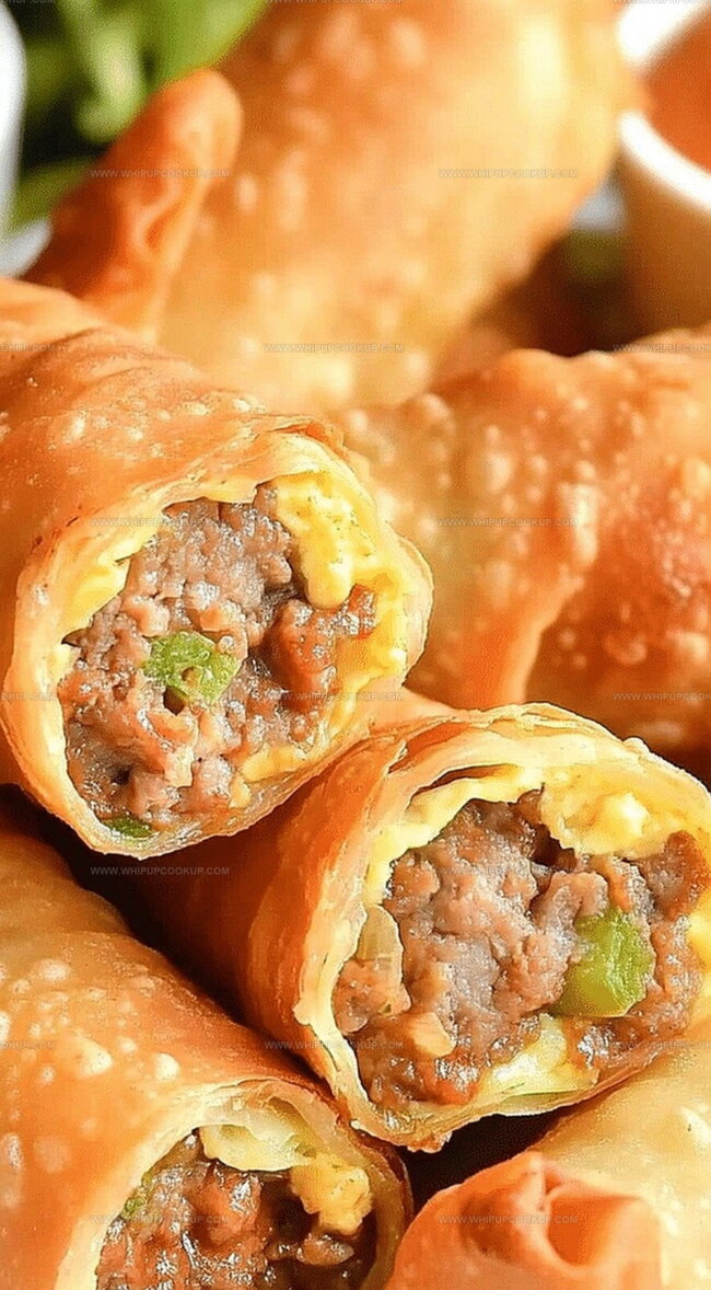 Crispy Cheeseburger Egg Rolls Recipe: A Tasty Twist - Whip Up Cook Up