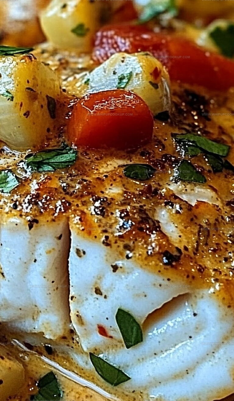 Sizzling Red Snapper with Creamy Creole Sauce Recipe - Whip Up Cook Up